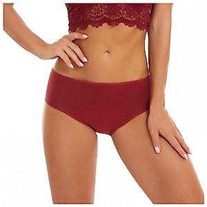 Gufesf Women's Cotton Underwear, Women 5-Pack Cotton Underwear Soft Breathable Full Coverage Briefs Ladies Panties