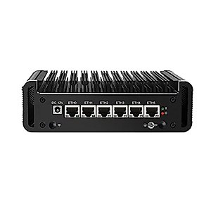 Micro Firewall Appliance, Mini PC, OPNsense, VPN, Router PC, Intel Core I7 1165G7, HUNSN RJ07, AES-NI, 6 x Intel 2.5GbE I226-V LAN, COM, HDMI, 16G RAM, 128G SSD