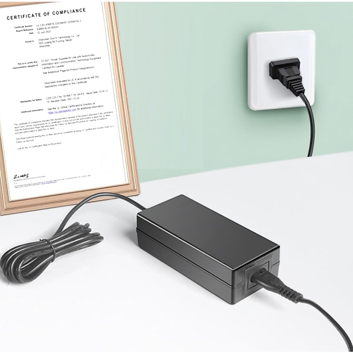 UpBright 12V AC/DC Adapter Compatible with Arcade1up Game Machines Arcade 1up Fits All Riser Cocktail Tables & CounterCade Counter Cade Ms Pac-Man Pacman Table Machine 12VDC 3A Power Supply Charger