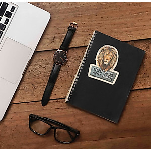 Courage Dear Heart Aslan Quote Sticker - CS Lewis Sticker for Hydroflask - Narnia Laptop Decals - Christian Book Lover Gift - Fantasy Literature Great Quotes