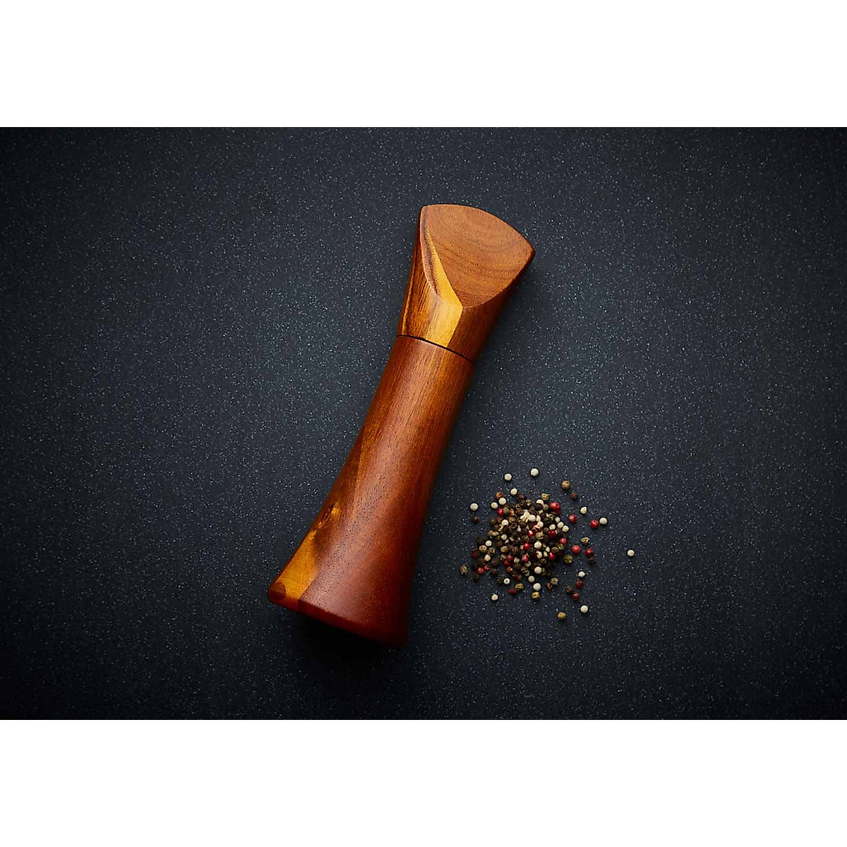 Nambe Contour Pepper Mill, 9.5-Inch