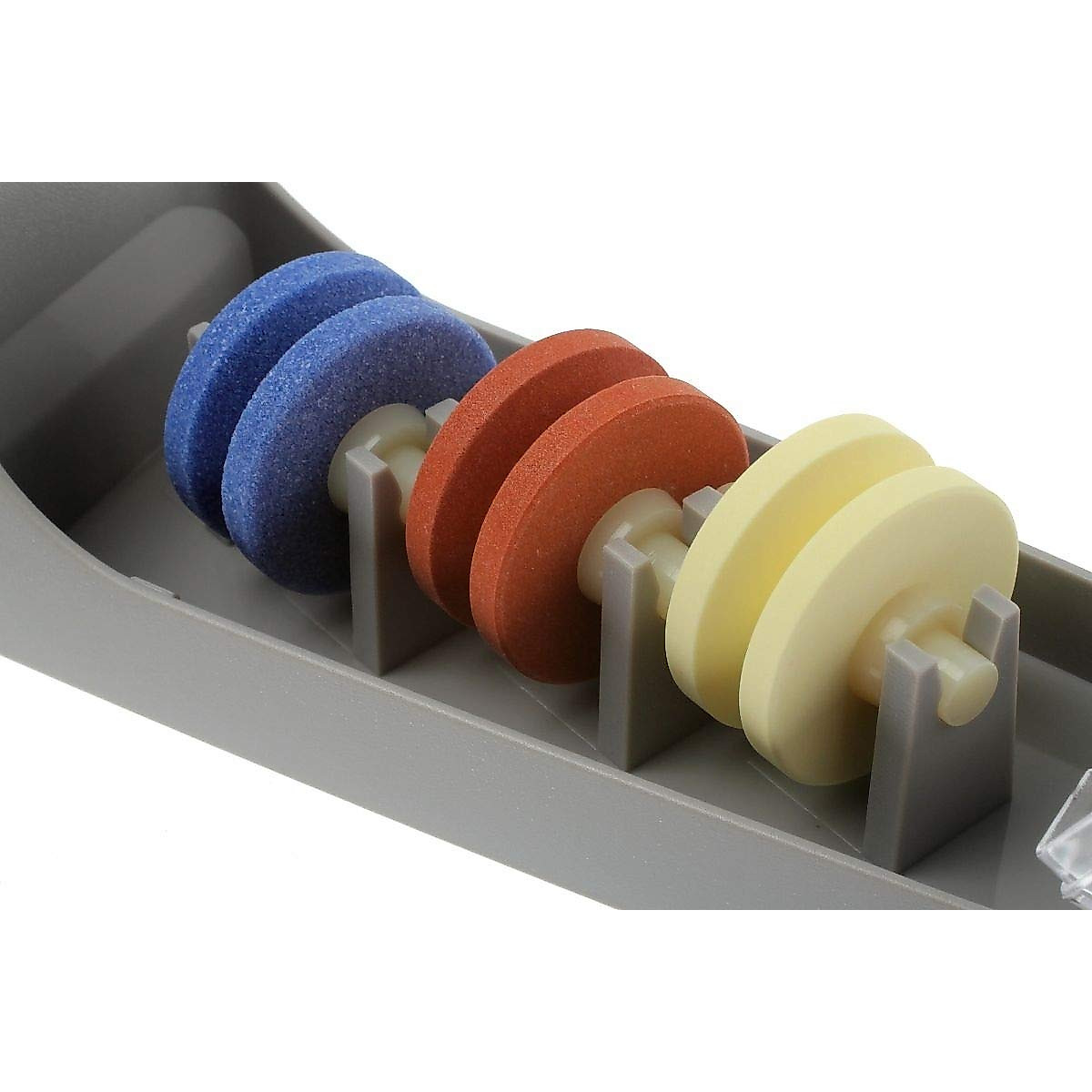 MinoSharp 550/GB 3 Stage III Hand-Held Knife Sharpener, 2.1, Gray