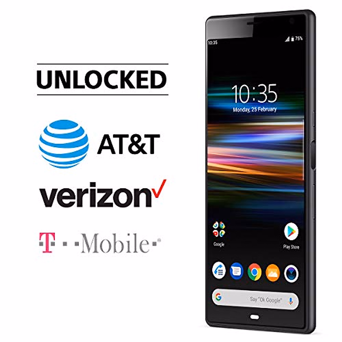 Sony Xperia 10 Plus GSM Unlocked Smartphone - Black