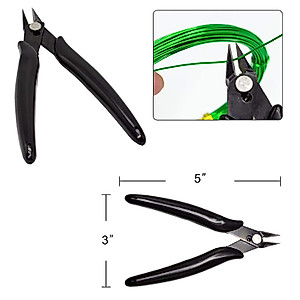 Bonsai Wire with Cutter Kit - 9 Roll Tree Training Wires 149.6 Feet Total .Anodized Aluminum Wire 1mm/1.5mm/2.0 mm Training Wire，for Bonzai Trees Indoor (149.6 Feet, Green, 9)