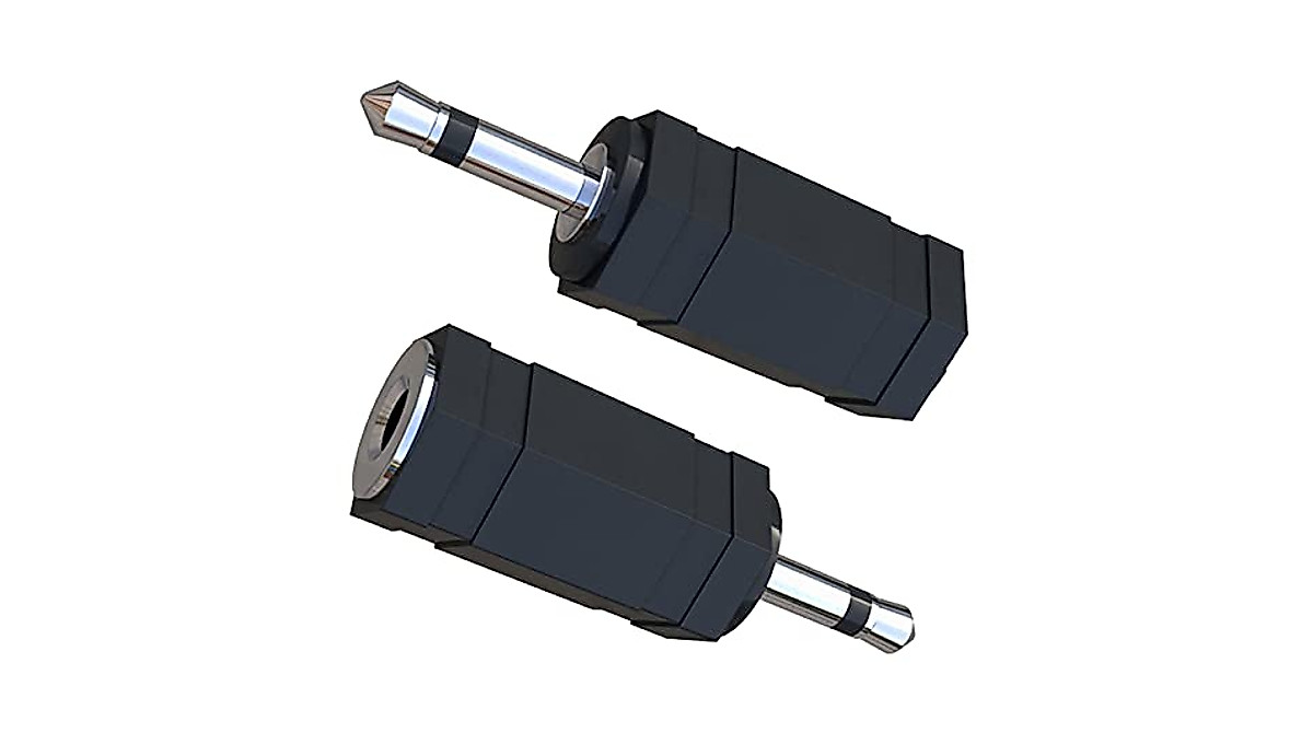 Goupchn 3.5mm Mono to Stereo Adapters - 5 Pack