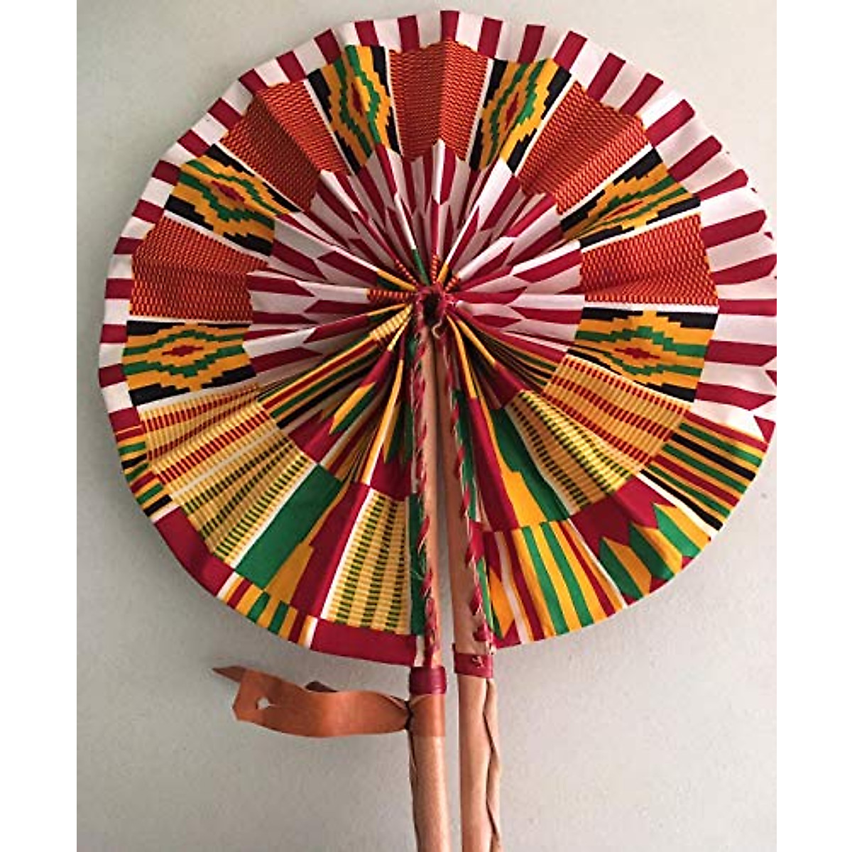 African Fabric Handfans