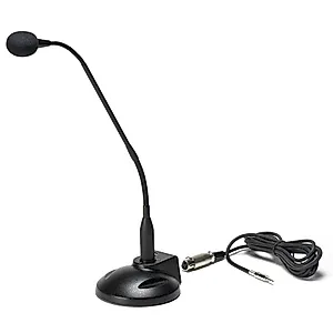 Sound Tech GN-3 18 Inch Professional Uni-Direction Noise Canceling Gooseneck Microphone with 10 FT Cord and 3.5mm Stereo Plug