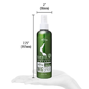 AllDay Locks Synthetic Wig Spray | Revitalizes & Refreshes | Cleanses & Extends Lifespan of Wigs & Hairpieces | Soft & Fresh Leave-In Conditioner, Grape Scent | 8 oz