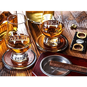 Glencairn Whiskey Glass, Personalized Engraved Whiskey Glass, Etched Whiskey Glass For Him, Custom Logo Glass (1 Glass)