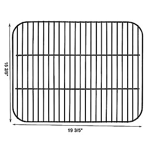 Hisencn Bundle of Grill Kits for DynaGlo DGC310CNP-D, DGC310RNP-D, DGC310BNP-D, Porcelain Steel Heat Plate and Cooking Grid for Dyna-Glo 3-Burner Propane Gas Grill