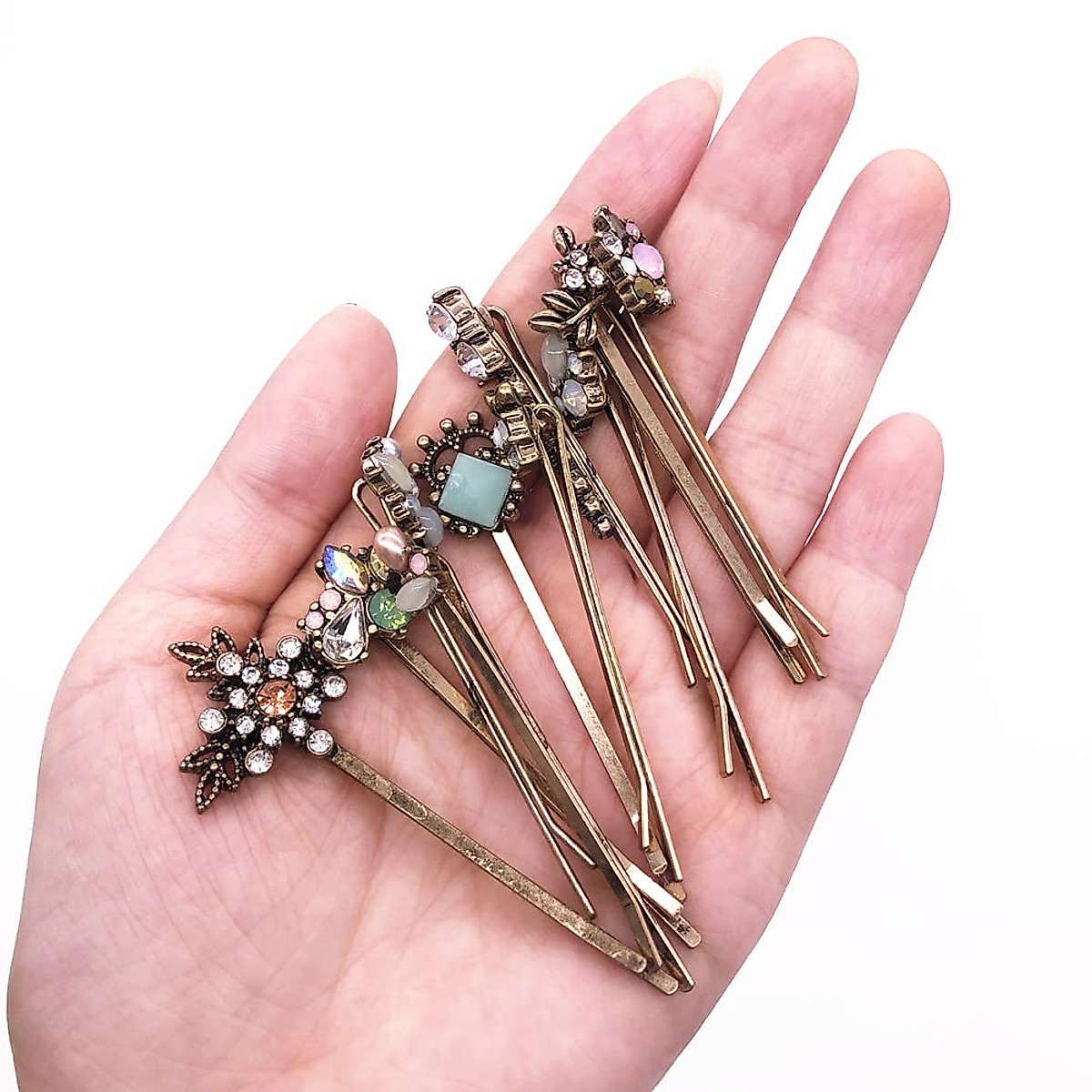 10Pcs Hair Clips Retro Hair Pins for Women Hairpins for Women Ladies and Girls Headwear Styling Tools Hair Accessories (10 Count (Pack of 1))