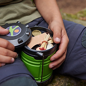 HABA Terra Kids Camping Lantern with Sturdy Handles for Carrying & Hanging and Handy Storage Compartment