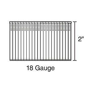 Freeman SSBN18-2 18-Gauge 2" Glue Collated Stainless Steel Brad Nails (1000 count)