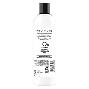 TRESemmé Pro Pure Conditioner For Daily Moisture Micellar Moisture Silicone Free, 16 Fl Oz (Pack of 4)
