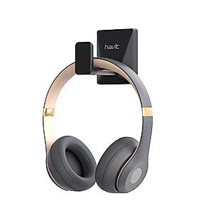 Havit PC Gaming Headphone Hanger Wall, Headset Holder Hook for Table, Earphone Mount Under Desk, Universal Adhesive Stand Compatible for Beats, Sony,Beoplay,Jabra, Bose, AKG