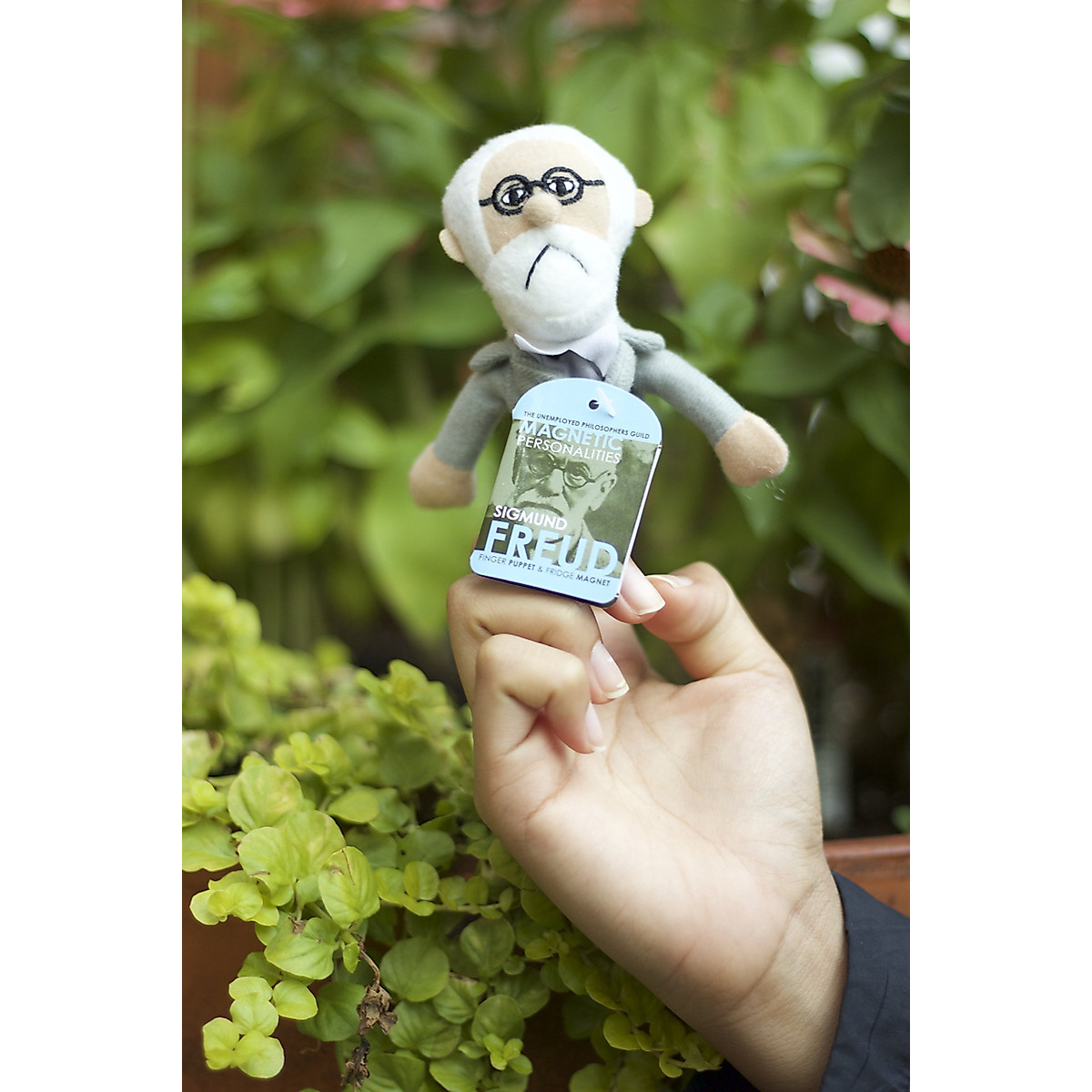 Sigmund Freud Finger Puppet and Refrigerator Magnet