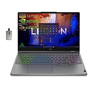 Lenovo 2022 Legion 5 Gen 7 15.6" FHD 165Hz Gaming Laptop, AMD Ryzen 7 6800H, 32GB DDR5 RAM, 1TB PCIe SSD, NVIDIA GeForce RTX 3070Ti, 4zone RGB Backlit Keyboard, Gray, Win 11 Pro, 32GB USB Card