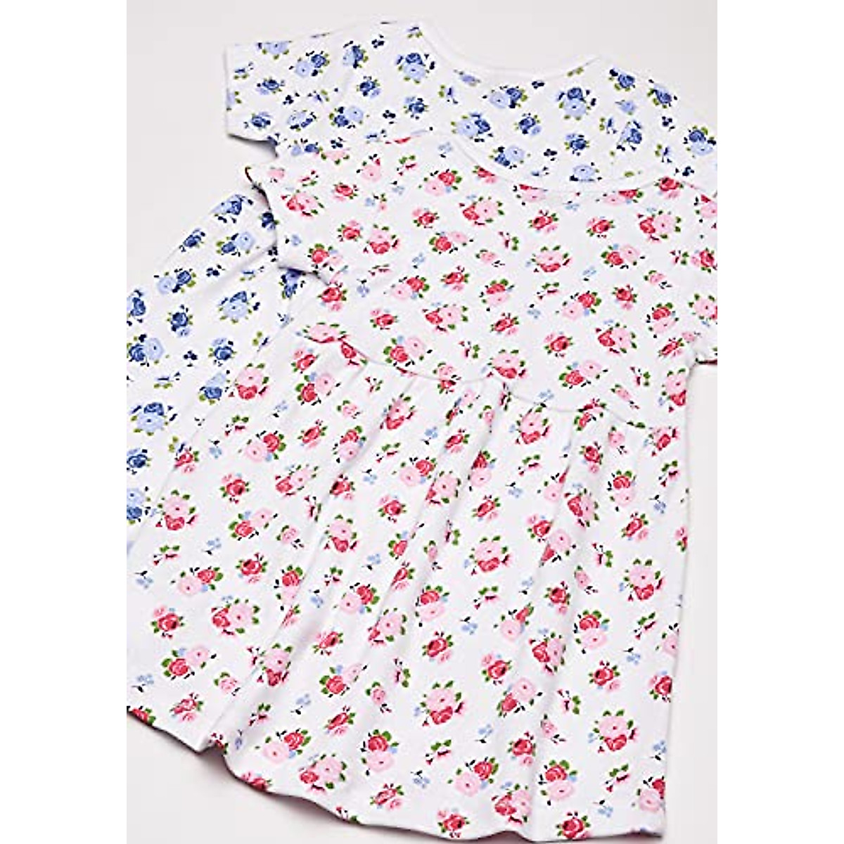Luvable Friends Baby Girls' Cotton Dress, Floral, 0-3 Months