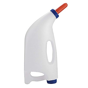 Redxiao~ Plastic Calf Milk Bottle, 4L Nursing Milk Feeder Calf Feeding Milk Bottle with Handle for Calf Cattle