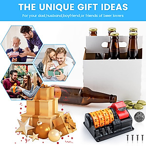 Bottle Opener Wall Mounted - Beer Counter Bottle Opener with Precise Numbers, Manual Beer Can Opener for Kitchen Wall Bar Restaurant