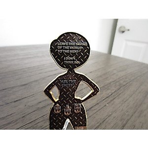 United States Navy Superhero Elastigirl Mrs Incredibles Leave Saving The World to The Men I Don't Think So! Ask The Chief Serialized Challenge Coin