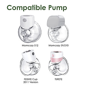 Maymom Duckbill Valve & Silicone Diaphragm Compatible with Momcozy S9/S10/S12, FEISIKE Cup 2011 Version, TSRETE Wearable Breast Pump; Replacement Pump Parts for Wearable Pumps, 2pc