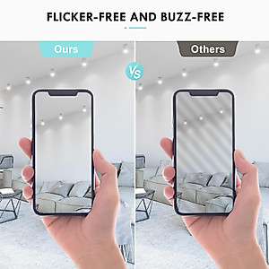 WOWLUMEN GU10 LED Light Bulbs, MR16 GU10 Base Bulb Replacement for Recessed Track Lighting, 5000K Daylight 5W 500LM 40° Spotlight for Kitchen, Range Hood, Living Room, Bedroom,6 Pack