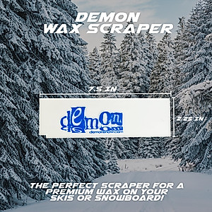 DEMON UNITED Snow Ready Ski Tuning Kit & Snowboard Tuning Kit with Iron- Includes 1.06 LBS of Wax - Good for Over 20 Ski or Snowboard Tune Ups