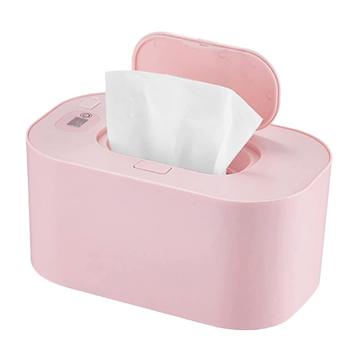 Ckuakiwu Wet Wipes Warmer, Baby Wet Wipes Warmer USB Wipe Dispenser Portable Diaper Wipes Heater Box for Home Car Travel Pink, Baby Wipe Warmer