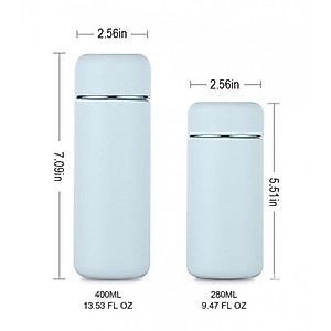 Mini 9 oz/13oz Stainless Steel Sports Water Bottle Spout Vacuum Insulated for Kids and Women Keep Hot and Cold (Spa blue,9oz)