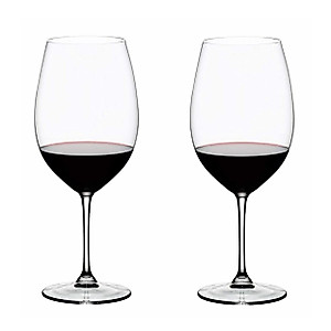 Riedel Vinum Bordeaux Grand Cru Glasses (4-Pack) with Polishing Cloth Bundle (3 Items)
