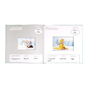 Kate & Milo Little Dreamer Stars Baby's First Year Memory Book, Baby Milestones Photo Album, Whimsical Gender Neutral