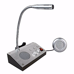 Higoo ZDL-9908 Bank/Office/Store/Station Counter Window Intercom System, Dual-Way Intercommunication Microphone, Interphone System