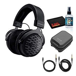 beyerdynamic DT 1990 Pro Open Studio Reference Headphones 250 Ohm Bundle with Hard Case and Deluxe Headphone Cleaning Kit