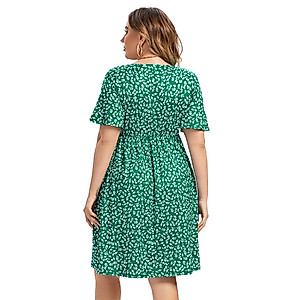 AMZ PLUS Women's Casual, greenf