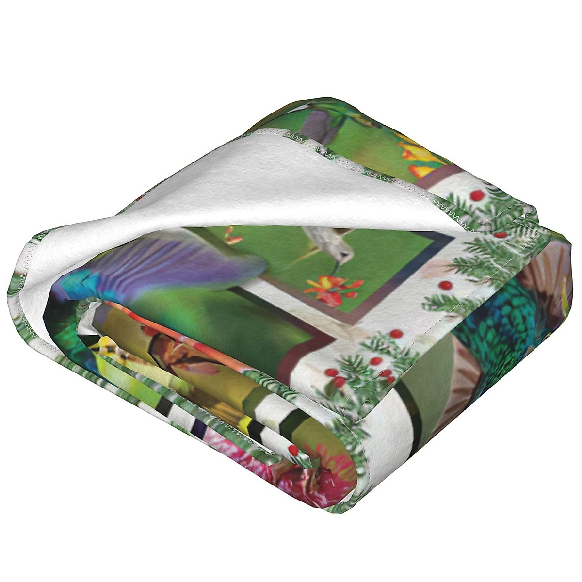 Hummingbird Blanket Bird Throw Blanket Soft Fleece Flannel Bedding Hummingbirds Gifts for Men Boys Women Girls Lovers Adults Stuff Plush for Couch Sofa Bed Room Decorl 40"X50"