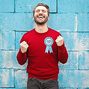 Sky Blue Maternity Sash & Daddy to be Corsage Set - Baby Shower Sash Baby Boy Pregnancy Sash Keepsake Baby Shower Flower Belly Belt