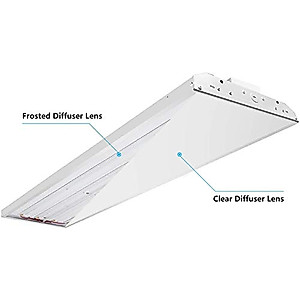 CINOTON 210W LED Linear High Bay Light, 4FT LED Shop Light Fixture 32000LM[800W HID/HPS Equiv.] 100-277V 1-10V Dimmable 5000K Daylight Indoor Commercial Warehouse Factory Office Workshop Garage 1 Pack
