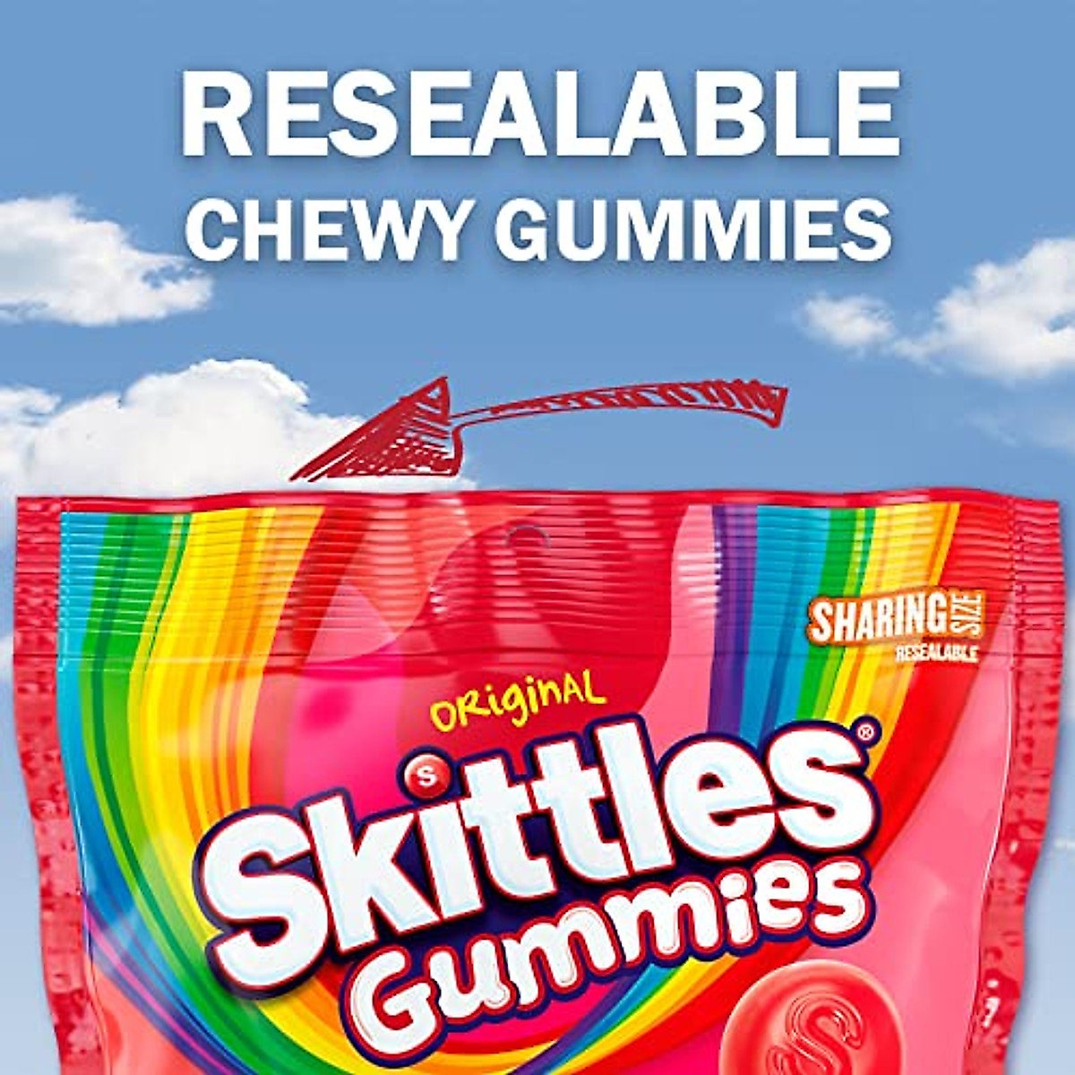 SKITTLES Original Gummy Candy, Sharing Size, 12 oz Bag