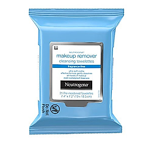 Neutrogena Makeup Remover Cleansing Towelettes, Fragrance Free, 21 ct