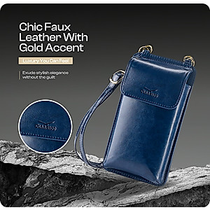 Claasico Womens Crossbody Wallet & Phone Case | iPhone/Samsung/LG Magnet Cell Pouch & Handbag