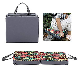 Kneeling Pad, Portable Memory Foam Knee Pad, Waterproof Small Size for Gardening Household Chores(Gray Color Stitching)