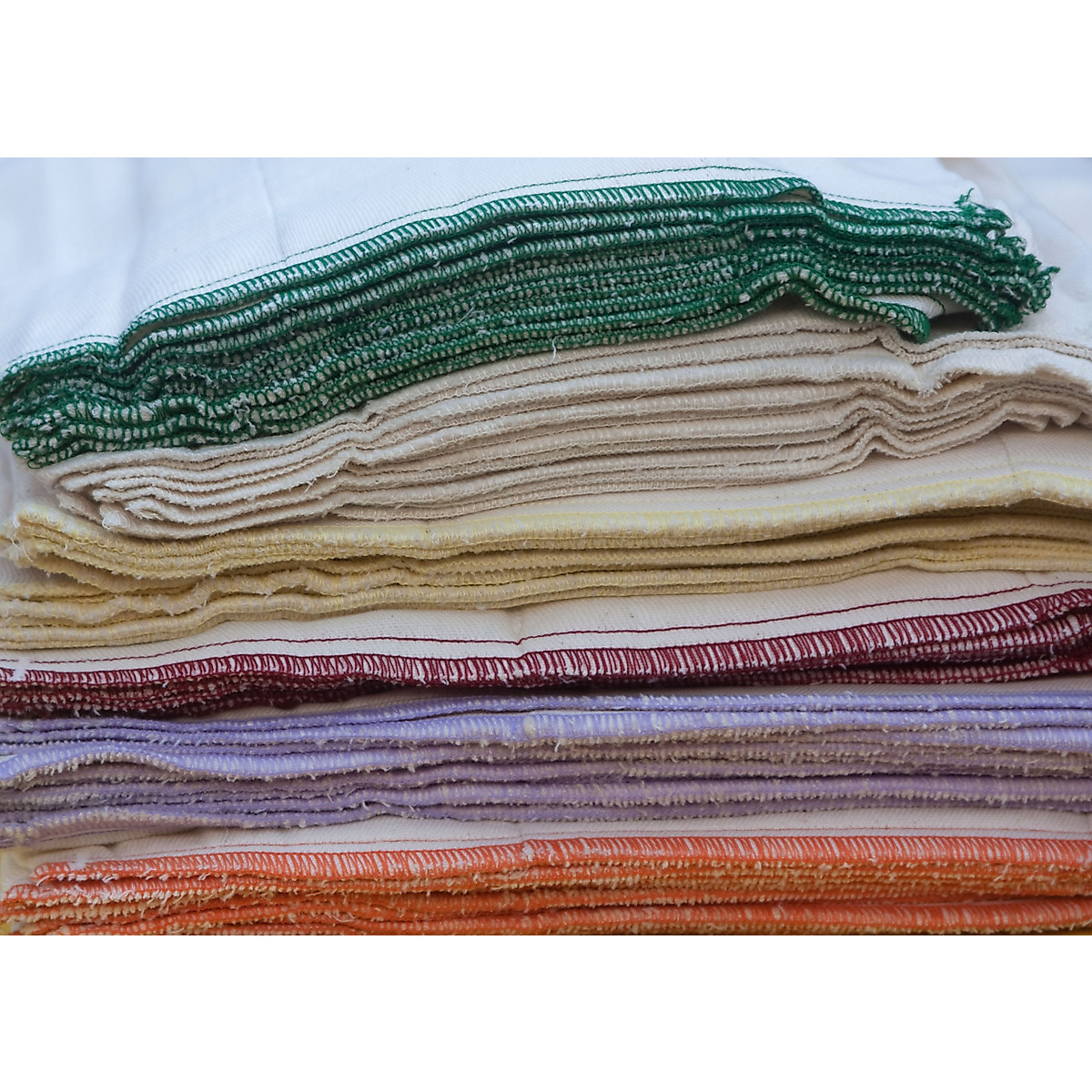 Dandelion Diapers Cloth Diaper Prefolds 100% Organic Cotton Natural Unbleached DSQ | Standard Size 5 | 6 Pack