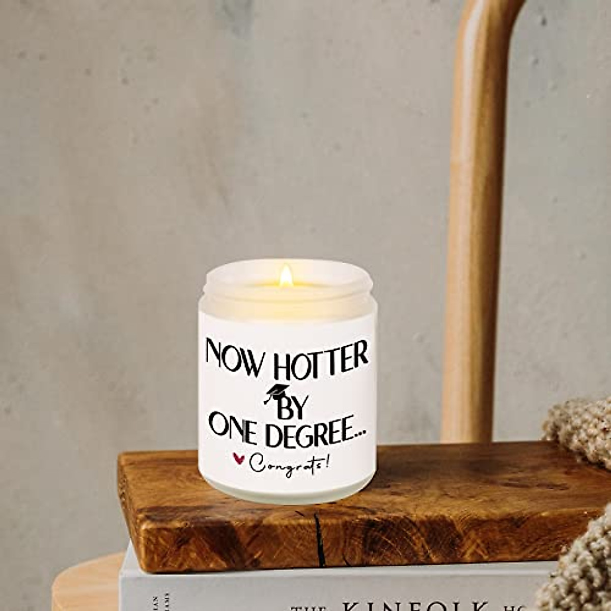 PETALSUN Graduation Gifts for Her, Him, College Graduation Gifts, Masters, PhD Graduation Gifts for Women, Men, 7oz Scented Candle, Soy Wax (Lavender)