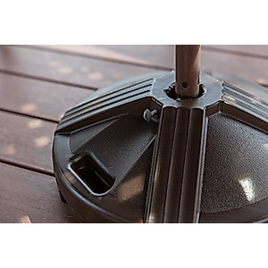 US Weight Durable Fillable Umbrella Base Designed to be Used with a Patio Table 3.5 pounds , Bronze