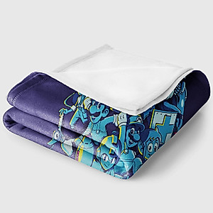 NICHIYOBI Redcap Beard Plumber Bros Game Flannel Blanket Kobayashi Tohru Kanna Lightweight Cozy Throw Blanket Warm Bed Blanket fit Sofa and Couch (08,Large 80x60in)