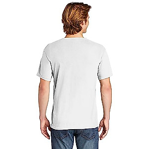Comfort Colors mens Adult Short Sleeve Tee, Style 1717 T Shirt, White (2 Pack), Large US