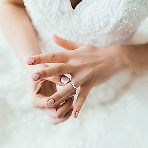 JeryWe 6 Pcs Stainless Steel Rings for Women Set Gold/Silver Knuckle Rings Stackable Simple Carve Heart Wedding Bands Engagement Promise Eternity Bands Thumb Rings for Women