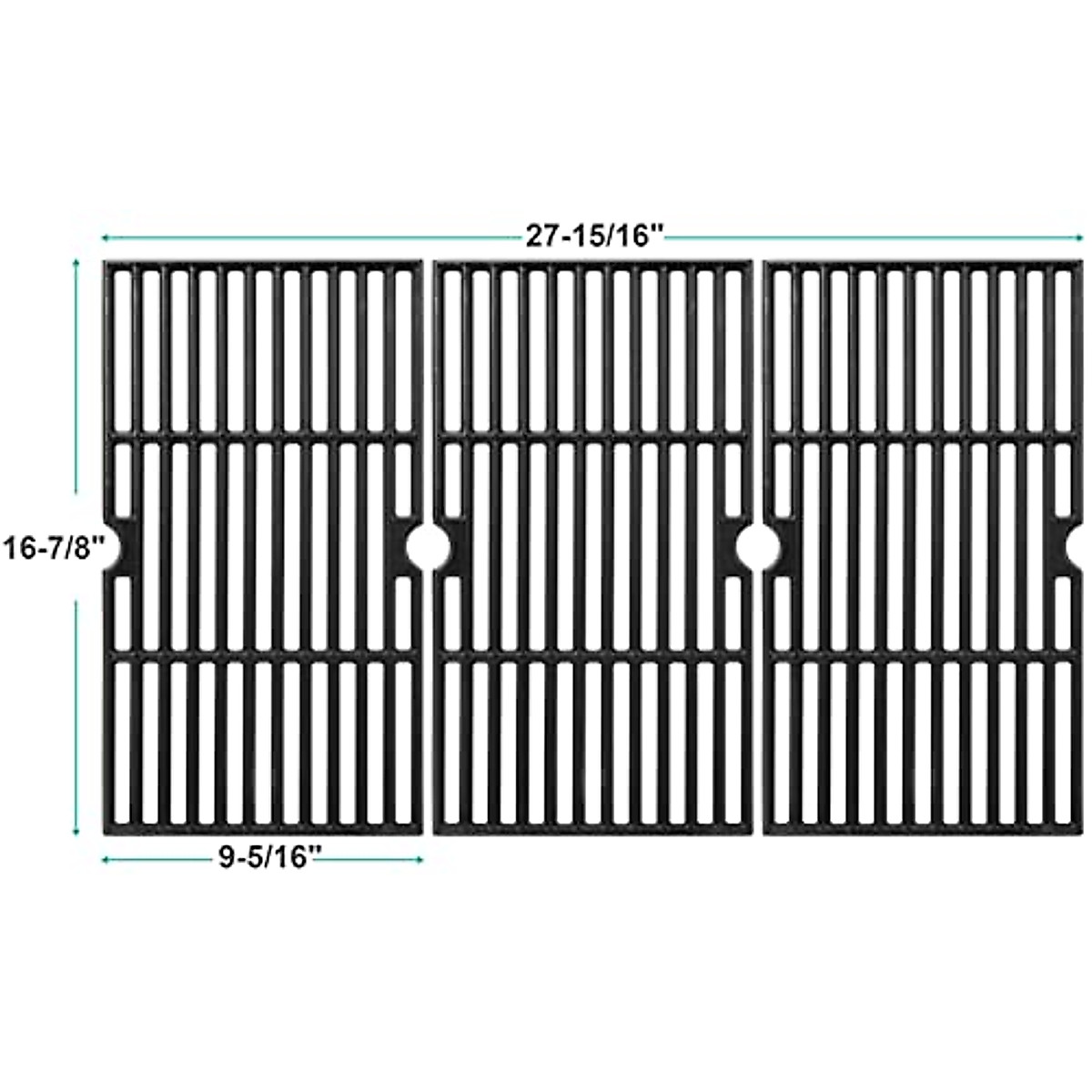 EasiBBQ Cast Iron Grill Grates for Charbroil 463436215 463439915 463436214 463230513 463230515 463230514 463239915 463433016 463230515 Cooking Grate for Char-Broil G432-001N-W1 G458-0900-W1