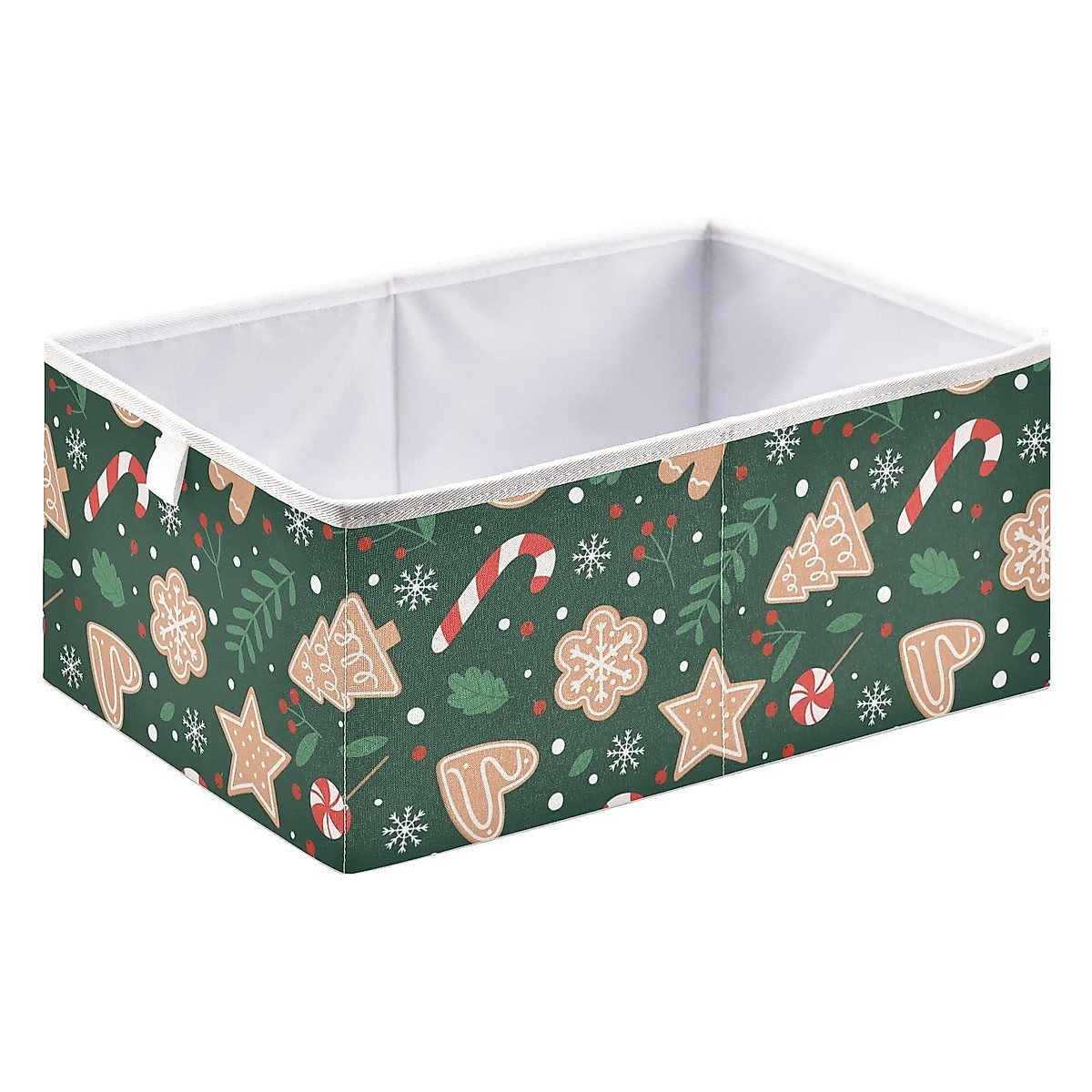 NFMILI Storage Bins (Christmas Candy) Large Storage Baskets Collapsible Fabric Storage Cubes Organizer with Handles